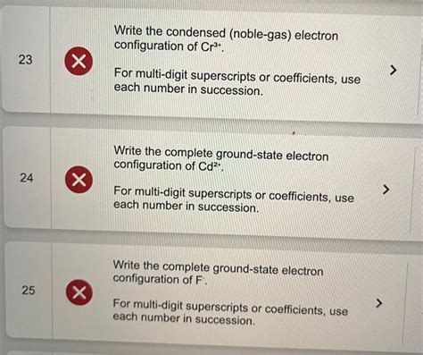 Solved Write The Condensed Noble Gas Electron