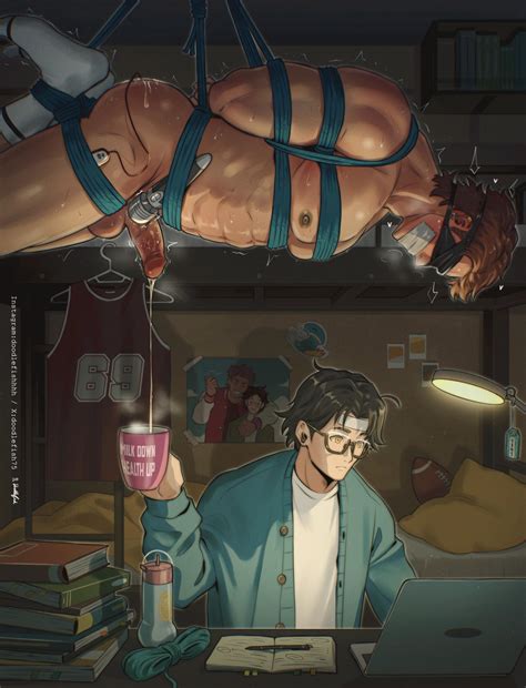 Rule 34 Abs Bara Big Muscles Blindfolded Bondage Cum Dildo Dildo In Ass Domination