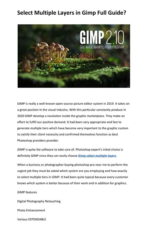 Ppt Select Multiple Layers In Gimp Full Guide Powerpoint Ppt Select Multiple Layers In Gimp Full Guide Powerpoint