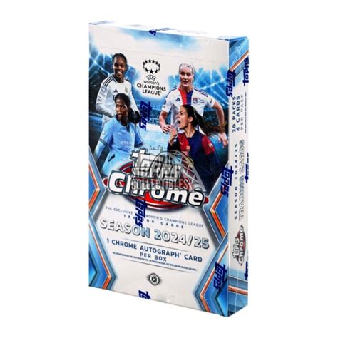 2024 25 Topps Chrome Uefa Womens Champions League Soccer Hobby Box