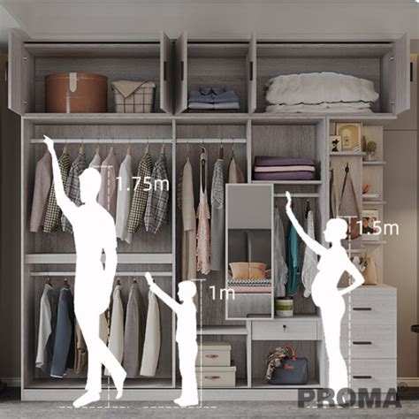 Cabinet Wardrobe Sliding Door Light Luxury Bedroom Proma