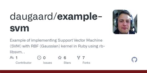 github daugaard example svm example of implementing support vector