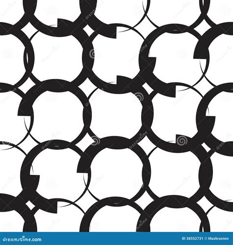 Monochrome Geometric Pattern Stock Vector Illustration Of Minimal Mosaic 38552731