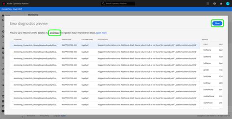 monitor dataflows for sources in the ui adobe experience platform