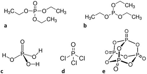 Molecular Structure Of The Most Used Phosphorus Precursors A