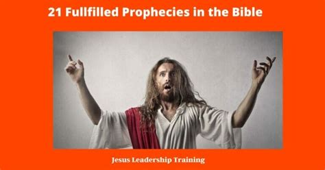 21 Fullfilled Prophecies In The Bible Old Testament Biblical