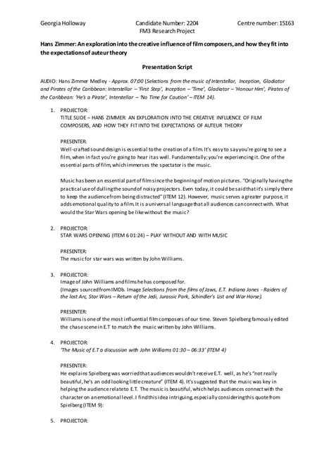 Presentation Script Template