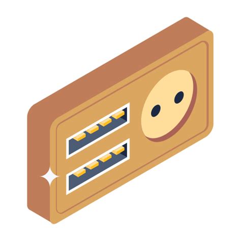 Power Socket Generic Isometric Icon