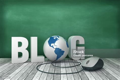 칠판 배경에 글로브 월드와 컴퓨터 마우스와 3d 단어 블로그 3d 렌더링 24 시간 영업 표시에 대한 스톡 사진 및 기타 이미지 24 시간 영업 표시 3차원 형태
