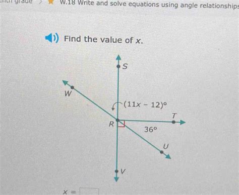 solved ent grade w 18 write and solve equations using angle