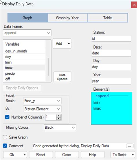 By Field Does Not Behave As Expected In Climatic Check Data Display Daily Data Dialog