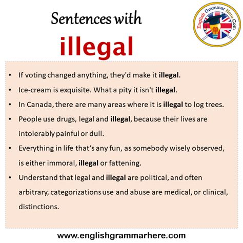 Sentences With Illegal Illegal In A Sentence In English Sentences For Illegal English