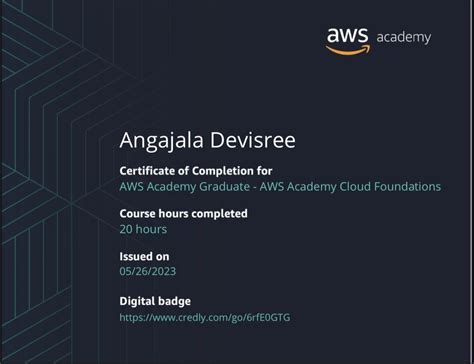 Angajala Devi Sree On Linkedin Awsacademy Cloudcomputing