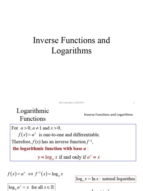 32 Inverse Functions And Logarithms Part Two Pdf Elementary Mathematics Mathematical