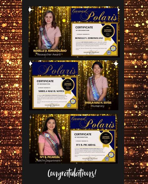 Teacher Lei Congratulations Teachers Gawad Polaris 2021