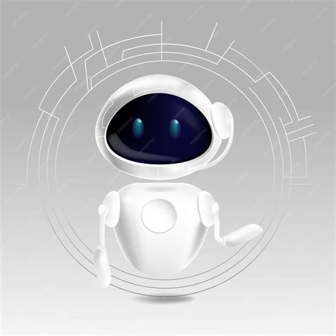 Premium Vector Robot Virtual Assistant With Artificial Intelligence