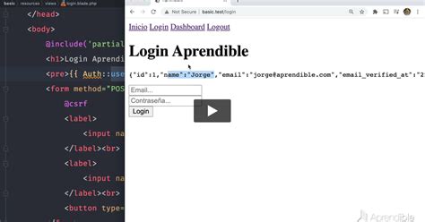 Lección 2 Cómo Crear Un Login Desde Cero En Laravel Mastering Authentication Aprendible