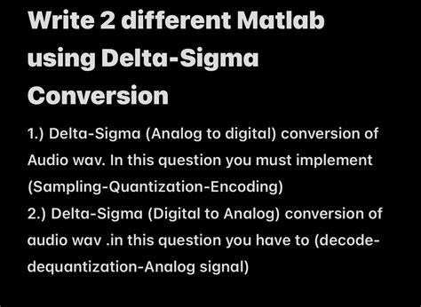 Solved Write 2 ﻿different Matlabusing