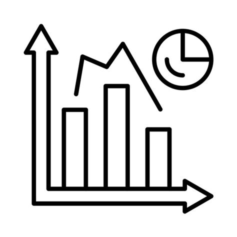 Premium Vector Bar Graph Line Illustration