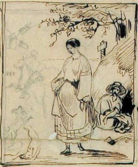 Тарас Шевченко Катерина Відтворення картини в рисунку