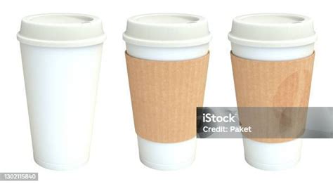 커버 3d 일러스트레이션으로 설정된 빈 화이트 테이크아웃 커피 컵 에스프레소에 대한 스톡 사진 및 기타 이미지 에스프레소 컵 0명 Istock