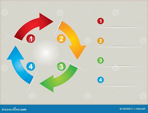 Flow Chart Template Stock Vector Illustration Of Infographic