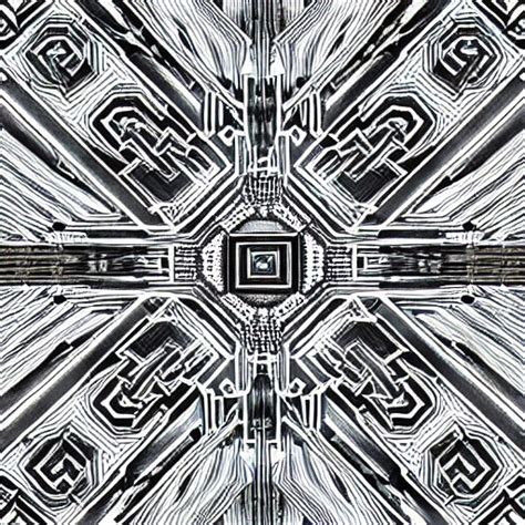 Stabilityai Stable Diffusion Digital Pattern Painting By M C Escher