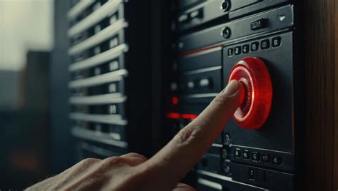 Control Console Red Button Premium Ai Generated Image