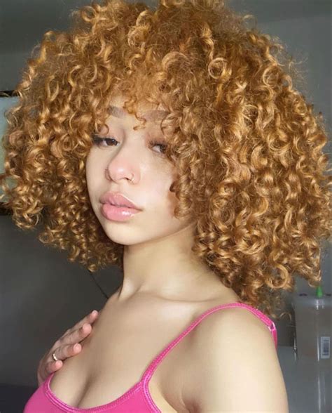 Girlies🧁 Curly Hair Tips Mixed Curly Hair Honey Blonde Hair