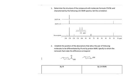 Solved Determine The Structure Of The Compound With