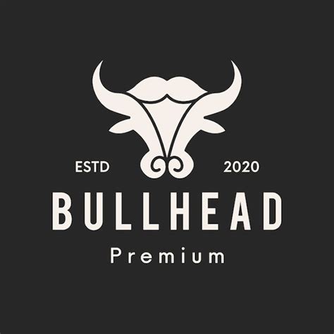 Striking Bullhead Premium Logo With Vintage Flair Jiffy Designs