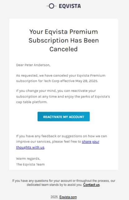 How To Cancel Your Subscription For An Active Account Eqvista