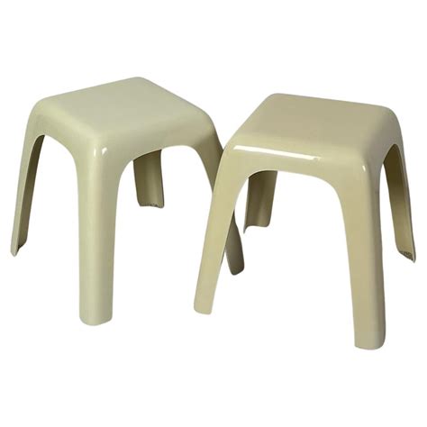 Eight Plastic Stools By G Castiglioni Gaviraghi And Lanza For Valenti