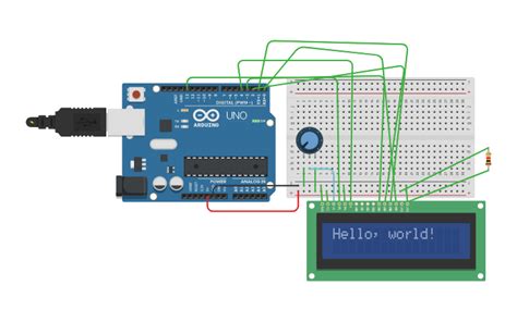 Circuit Design 4x4 Tinkercad