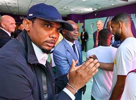 Etoo Knees Man In Face After World Cup Match Soccer Laduma