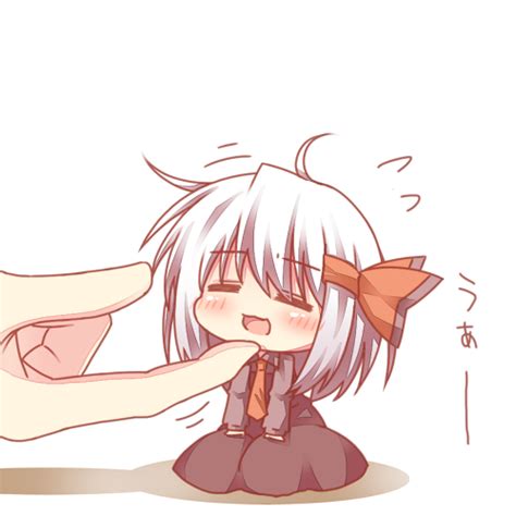 Stroking Another S Chin Danbooru