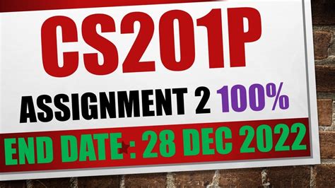 Cs201p Assignment 2 Solution 2022cs201p Assignment 2 Solution Fall