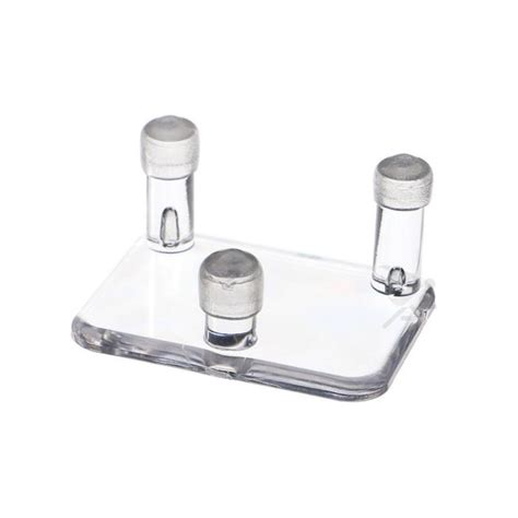 Mineral Geode Fossil Display Stands 2 Acrylic Three Peg With Etsy