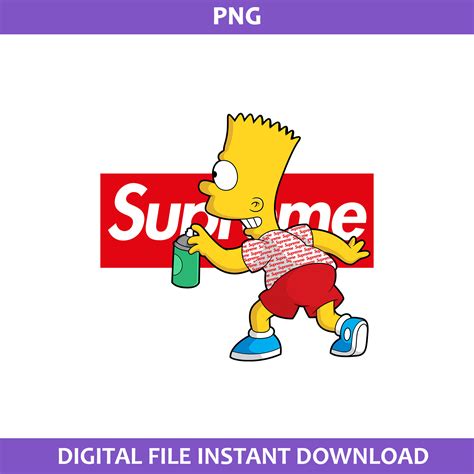 Supreme Bart Simpson Png Supreme Brands Logo Png Bart Simp Inspire