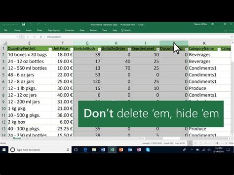How To See Hidden Cells In Excel