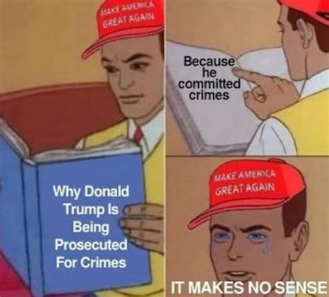 Photo Magas Reading Book Why Is Donald Trump Being Persecuted For