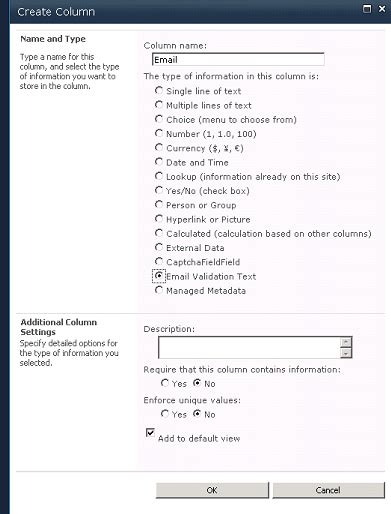 creating a custom field type for sharepoint email validation field