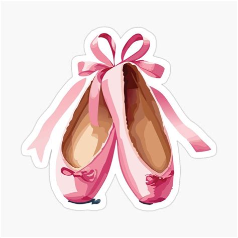 Pink Ballet Slippers Sticker For Sale By Brookenm In 2025 Ballet