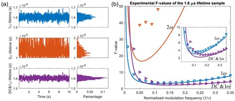 A Representative Experimental Lifetime Temporal Plots Left And