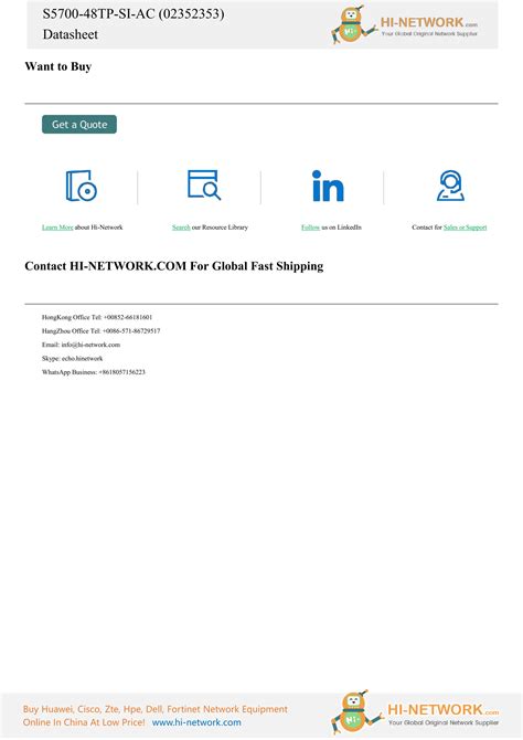 Huawei S Tp Si Ac Brochure Datasheet Pdf