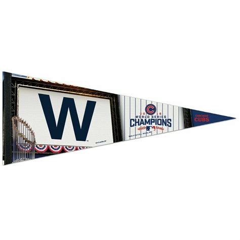 Chicago Cubs 2016 World Series Champs W Felt Pennant 12x30 New Rolled 3758668667