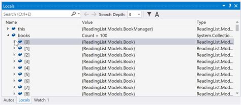 Pinnable Properties Debug Display Managed Objects YOUR Way Visual