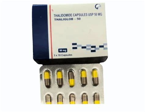 50mg Thalidomide Capsules Usp At ₹ 322 Stripe Thalomid In Surat Id 2853317776433
