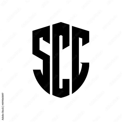 Vecteur Stock Scg Letter Logo Design Scg Modern Letter Logo With Black
