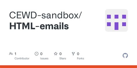 GitHub CEWD Sandbox HTML Emails